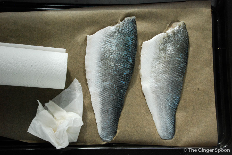 Sea Bass with Lime, Caper and Coriander Dressing | The Ginger Spoon